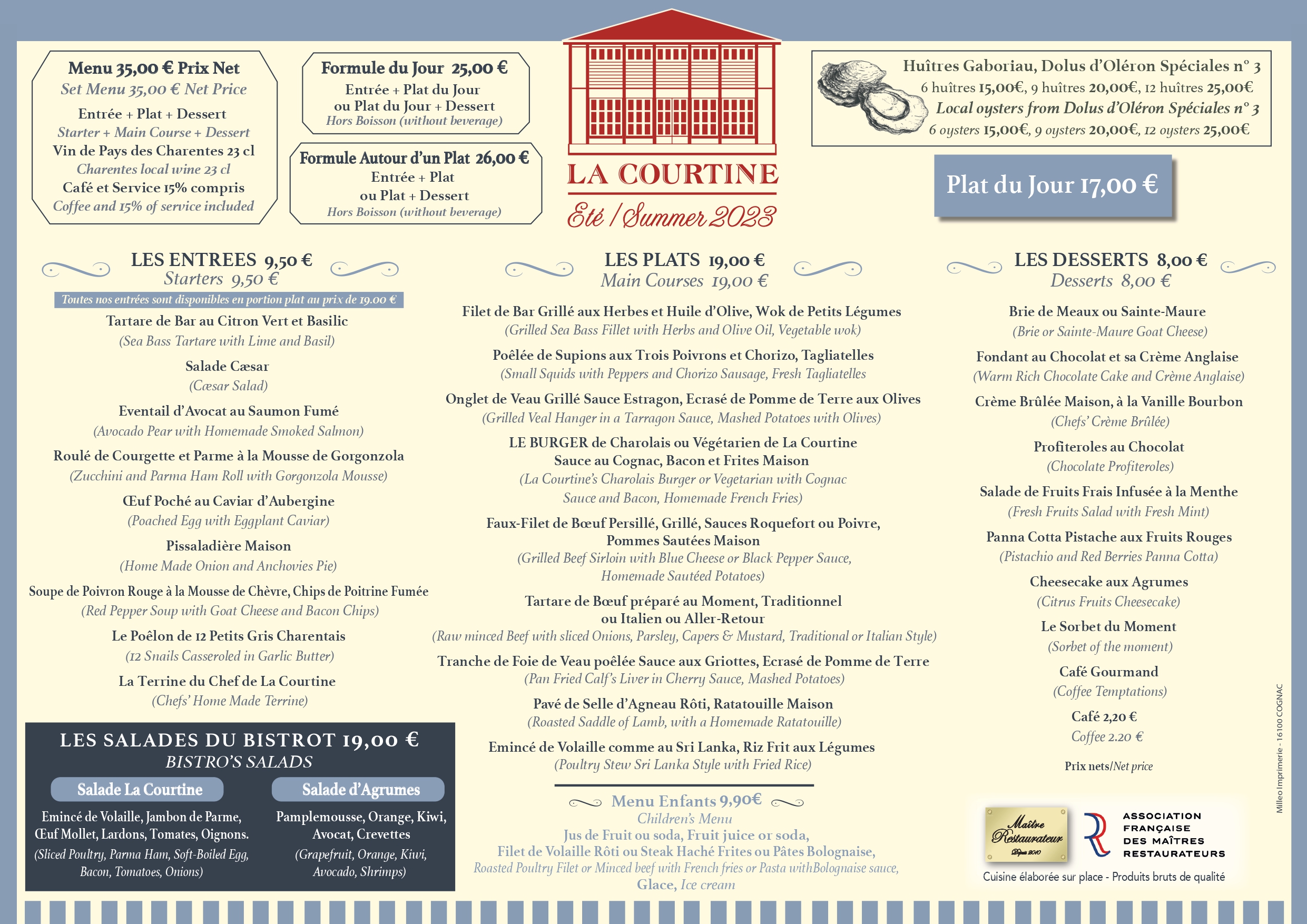 Restaurant Cognac La Courtine